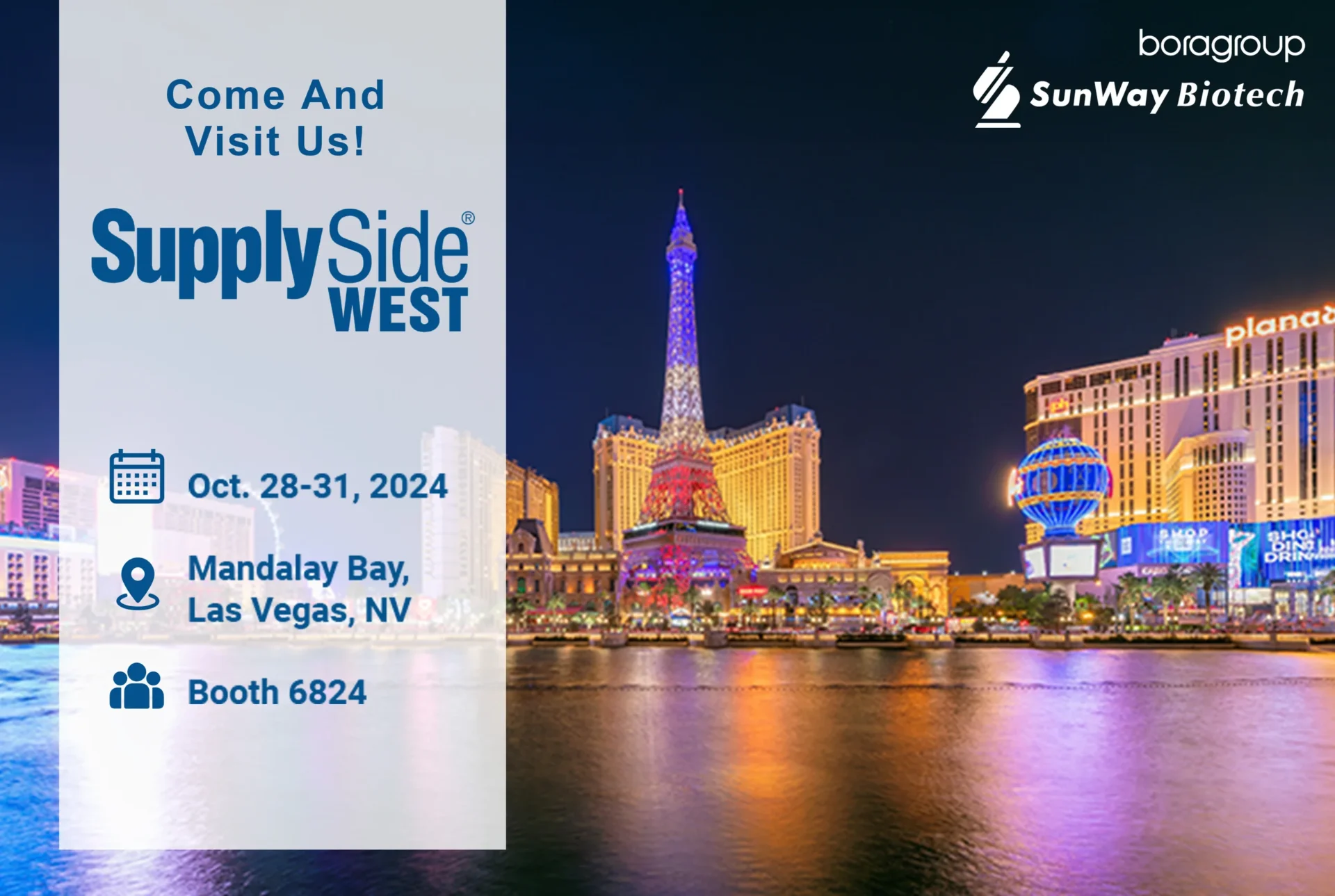 晨暉即將參加 SupplySide West ! - SunWay Biotech Co., LTD
